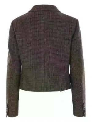 Chloé Houndstooth Double-breasted Jacket