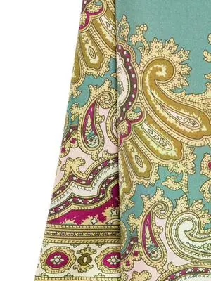 ALEMAIS Paisley-patterned Silk Scarf