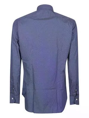 BARBA NAPOLI Geometric Shirt - Blue