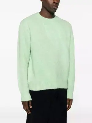 SUNFLOWER Ribbed Crew-neck Sweater - Green