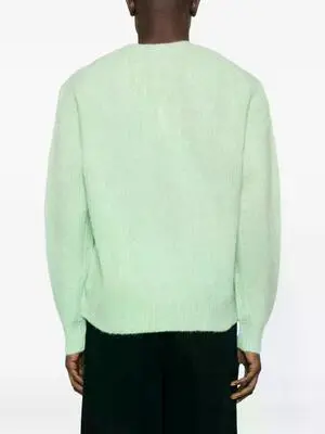 SUNFLOWER Ribbed Crew-neck Sweater - Green