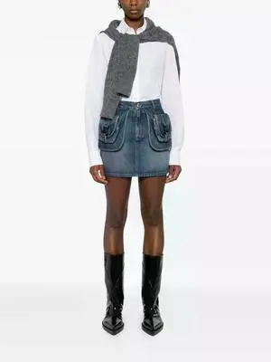 Coperni Flap-pockets Denim Skirt