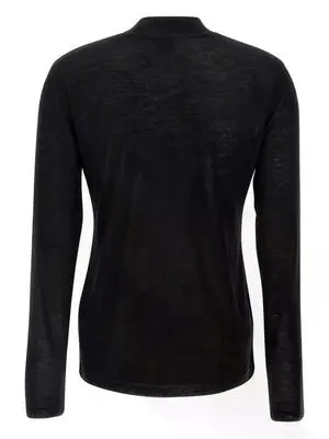 Filippa K Lyocell-cashmere Blend Mock-neck T-shirt