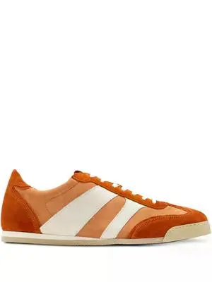 COLLEGIUM Suede Panelled Sneakers - Orange