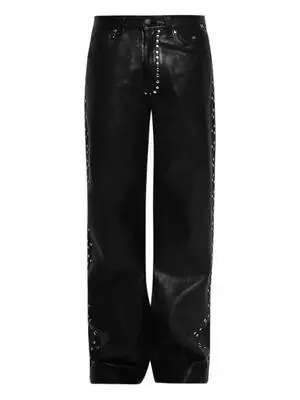 EARTHLING VIP Leather Studded Trousers