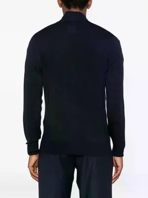 Canali Zip-front Cardigan - Blue