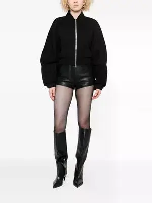 AMAZUIN Zip-front Cropped Jacket
