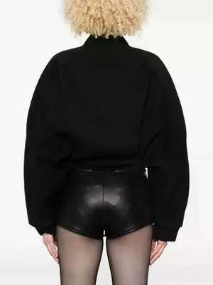 AMAZUIN Zip-front Cropped Jacket