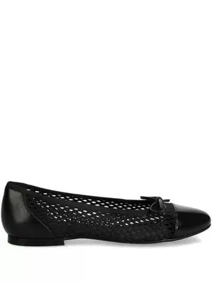 BILLI BI Mesh-panels Cap-toe Ballerina Flats