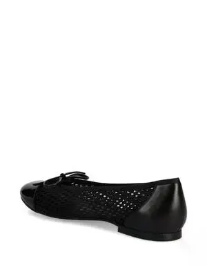 BILLI BI Mesh-panels Cap-toe Ballerina Flats
