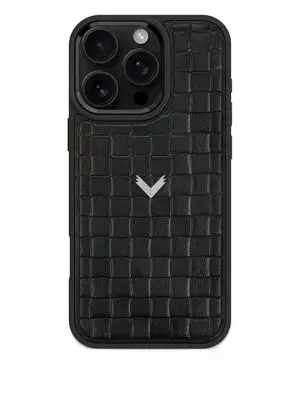 VELANTE Leather Iphone 16 Pro Max Phone Case - Black