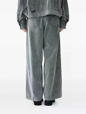STUDIO TOMBOY Corduroy Wide-leg Jeans - Grey