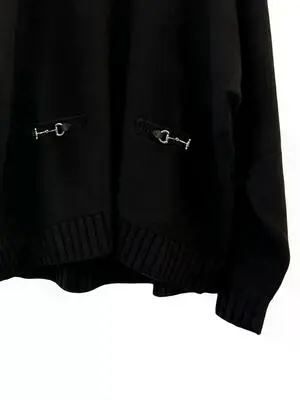 Gucci Horsebit-detail Turtleneck Sweater - Black