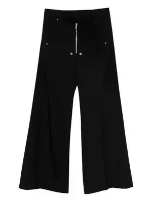 Rick Owens Virgin Wool Trousers - Black