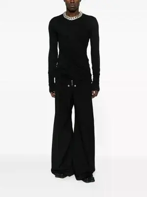 Rick Owens Virgin Wool Trousers - Black