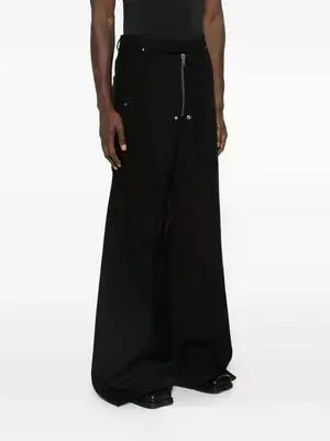 Rick Owens Virgin Wool Trousers - Black