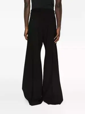 Rick Owens Virgin Wool Trousers - Black