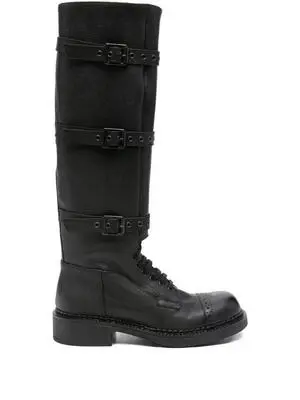 P.a.r.o.s.h Buckle-strap Lace-up Boots