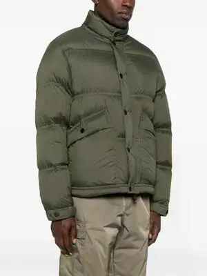 Moncler Quilted Panelled Jacket - Green