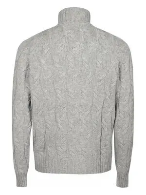 DRUMOHR Cashmere Turtleneck Sweater - Grey