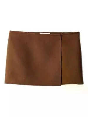 Miu Miu Wrap-effect Mini Skirt