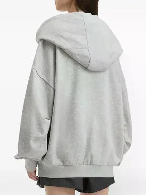 B+AB Embellished Cowl-neck Hoodie - Grey