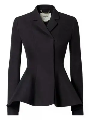 Fendi Grain-de-poudre Wool Jacket