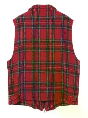Undercover Plaid Wool Gilet