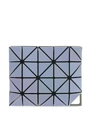 Issey Miyake Geometric-pattern Wallet - Grey