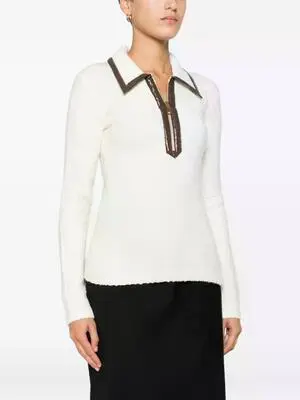 Elisabetta Franchi Zip-front Knit Sweater