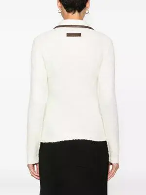 Elisabetta Franchi Zip-front Knit Sweater