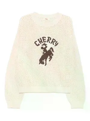 CHERRY LA Logo-embroidered Jumper