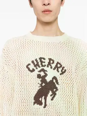 CHERRY LA Logo-embroidered Jumper