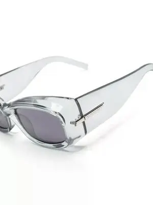Givenchy G180 Injected Oversize-frame Sunglasses - Grey