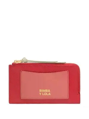 Bimba Y Lola Zip-fastening Panelled Purse - Red