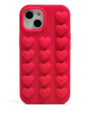 Bimba Y Lola Heart-embellished Iphone 15 Case - Red