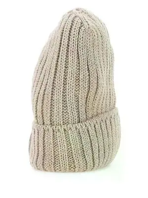 COLMAR Ribbed Logo-patch Beanie Hat - Grey