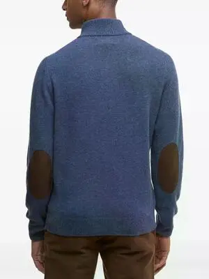 Barbour High-neck Elbow-patch Sweater
