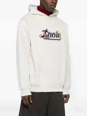 Drole De Monsieur Rose-embellished Hoodie