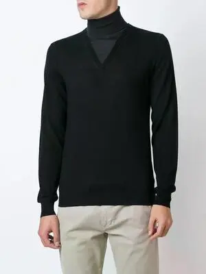 PAOLO PECORA Layered Roll Neck Sweater