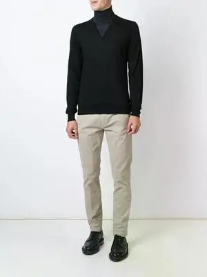 PAOLO PECORA Layered Roll Neck Sweater