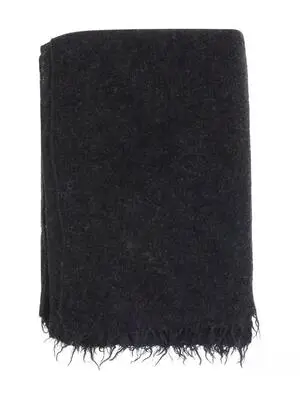 LAUREN MANOOGIAN Fringed Rectangular Scarf - Black