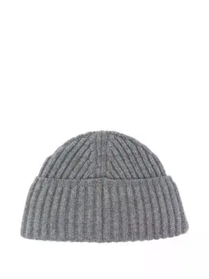 KUJTEN Bruges Ribbed-knit Cashmere Beanie - Grey