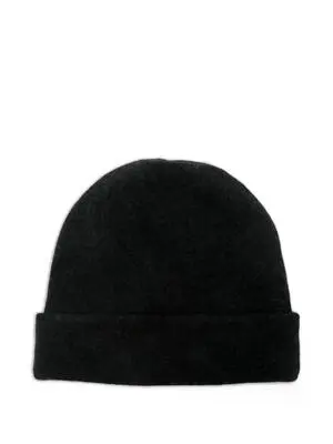 Isabel Benenato Folded-cuff Beanie Hat - Black