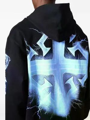 GUAPI Lightning-skeleton Print Hoodie