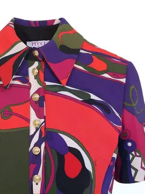 Emilio Pucci Abstract-print Colla Dress - Red