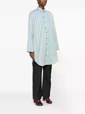 Brandon Maxwell Striped Button-down Shirt