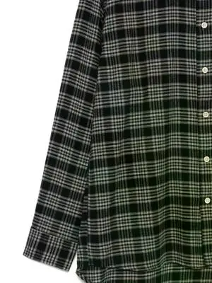 SUNFLOWER Checked Long-sleeves Shirt - Black