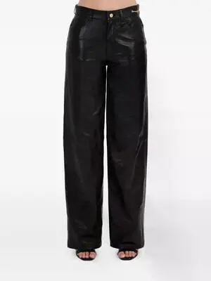 Amiri Chain-embellished Leather Trousers