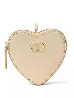 TWINSET Heart-shaped Zip-around Purse - Gold